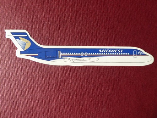 AUTOCOLLANT STICKER AUFKLEBER MIDWEST AIRLINES BOEING 717 | eBay