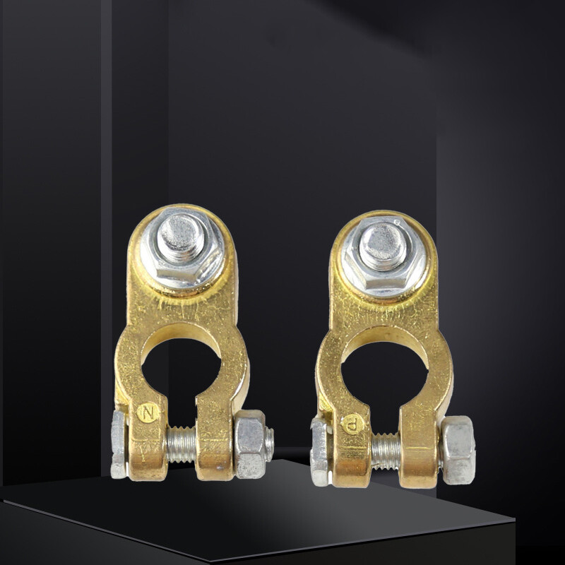 Brass Battery Terminal Connectors Top Post Battery Terminals Clamp Set ...