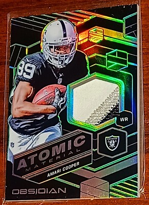 2018 Obsidian Atomic Material Patch Amari Cooper Raiders Electric Etch ...