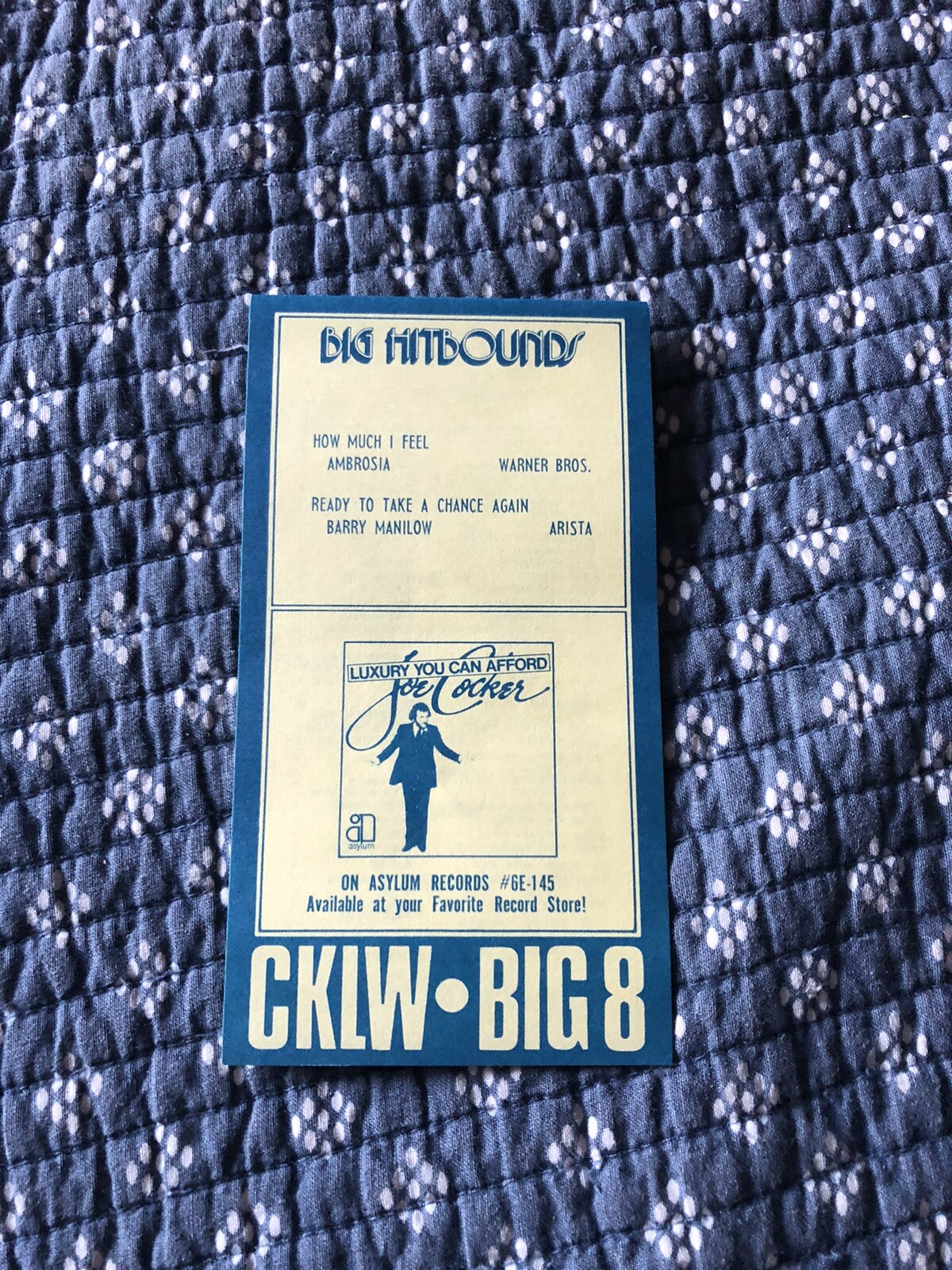 CKLW Big 30 Detroit Windsor Music Chart Sept 12, 1978 A Taste Of Honey ...