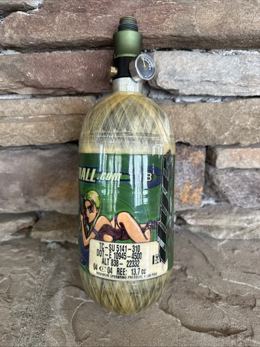 VINTAGE 3A Paintball Anime Girl 71CU 4500 TANK With Regulator Read | eBay