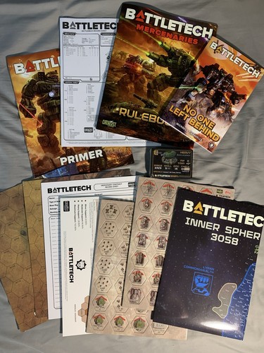 BattleTech: Mercenaries Box Set Contents And Box Only. No Miniatures | eBay