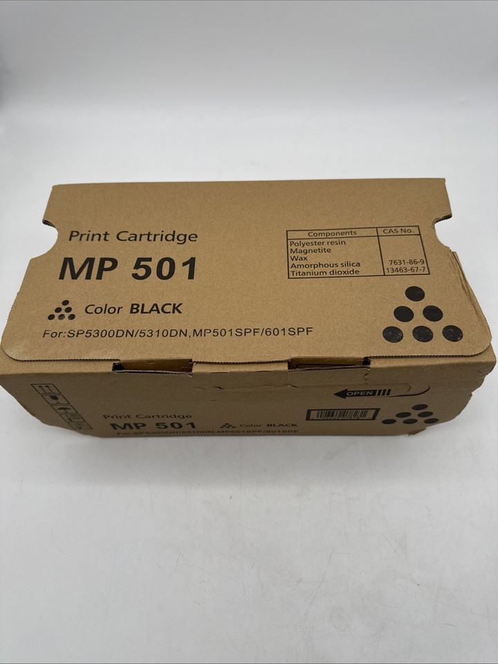 Compatible Ricoh MP 501/601 -407823 Black Toner 25,000 Pages MP 501SP ...