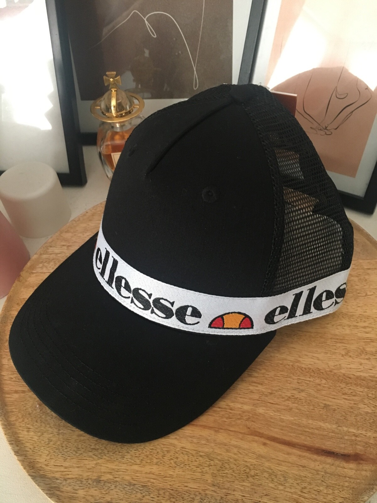 New with Tags Ellesse Baseball / Trucker Cap Black with Ellesse Logo ...