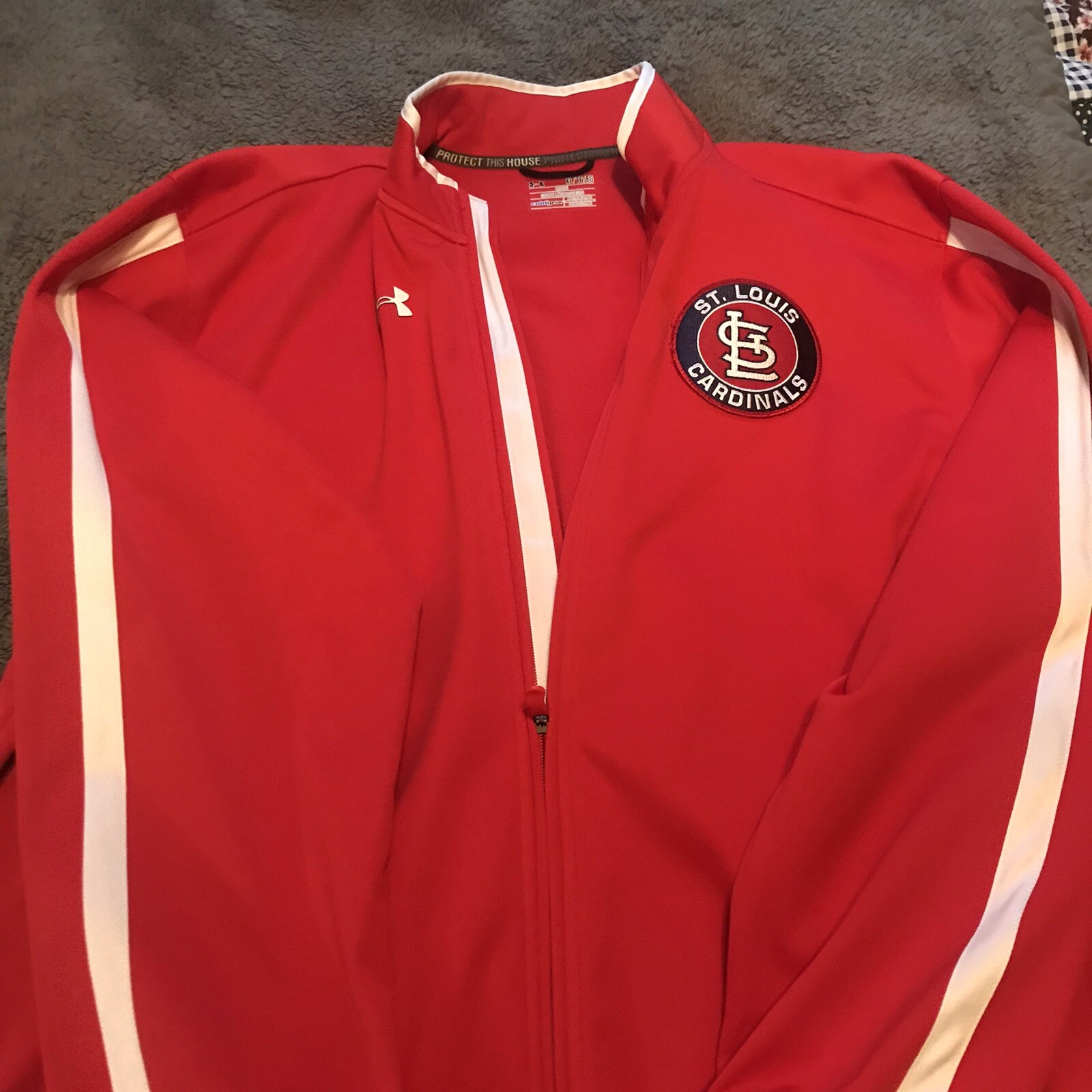 Under Armor Cold Gear Cardinal Red Jacket Mens XL Make Me An Offer | eBay