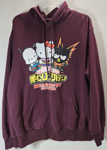 My Hero Academia Hello Kitty & Friends Sweatshirt Hoodie Mens L Graphic ...