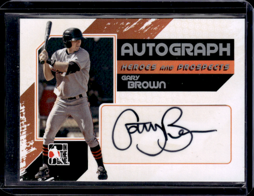2011 ITG Heroes and Prospects Full Body Autographs Silver Gary Brown SF ...