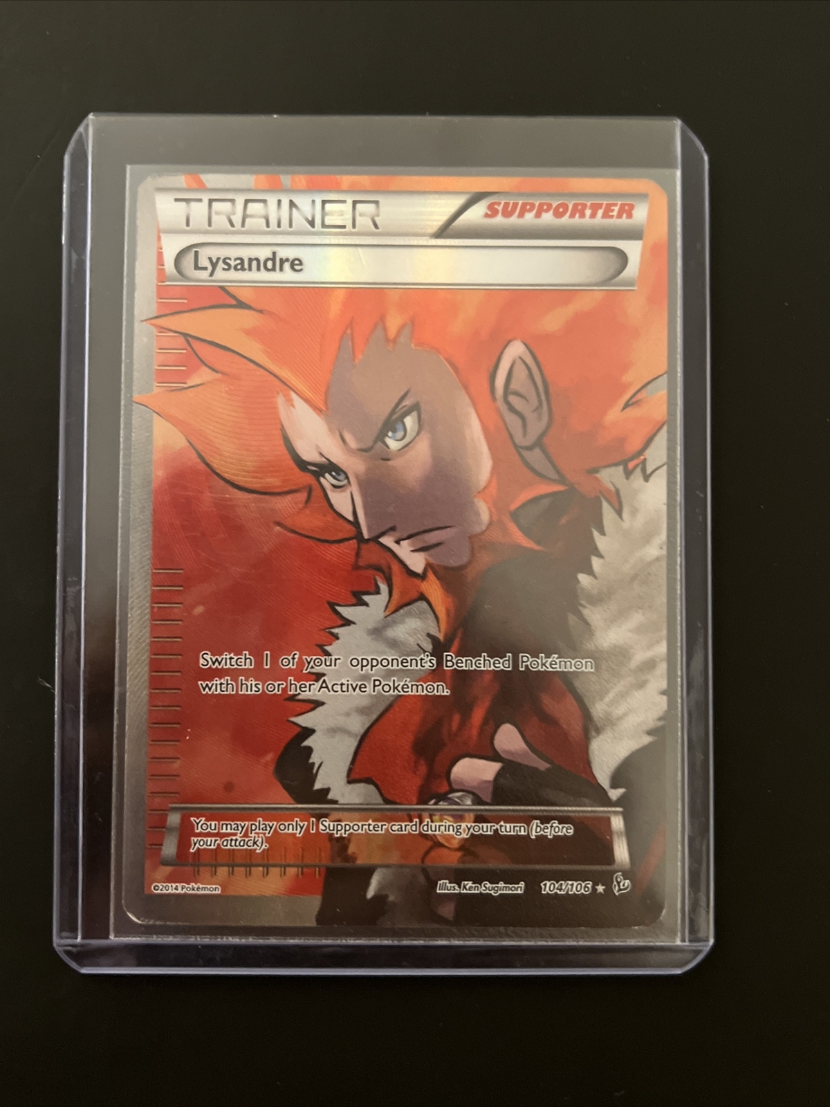 POKEMON FLASHFIRE LYSANDRE #104 FULL ART HOLO FOIL CARD | eBay