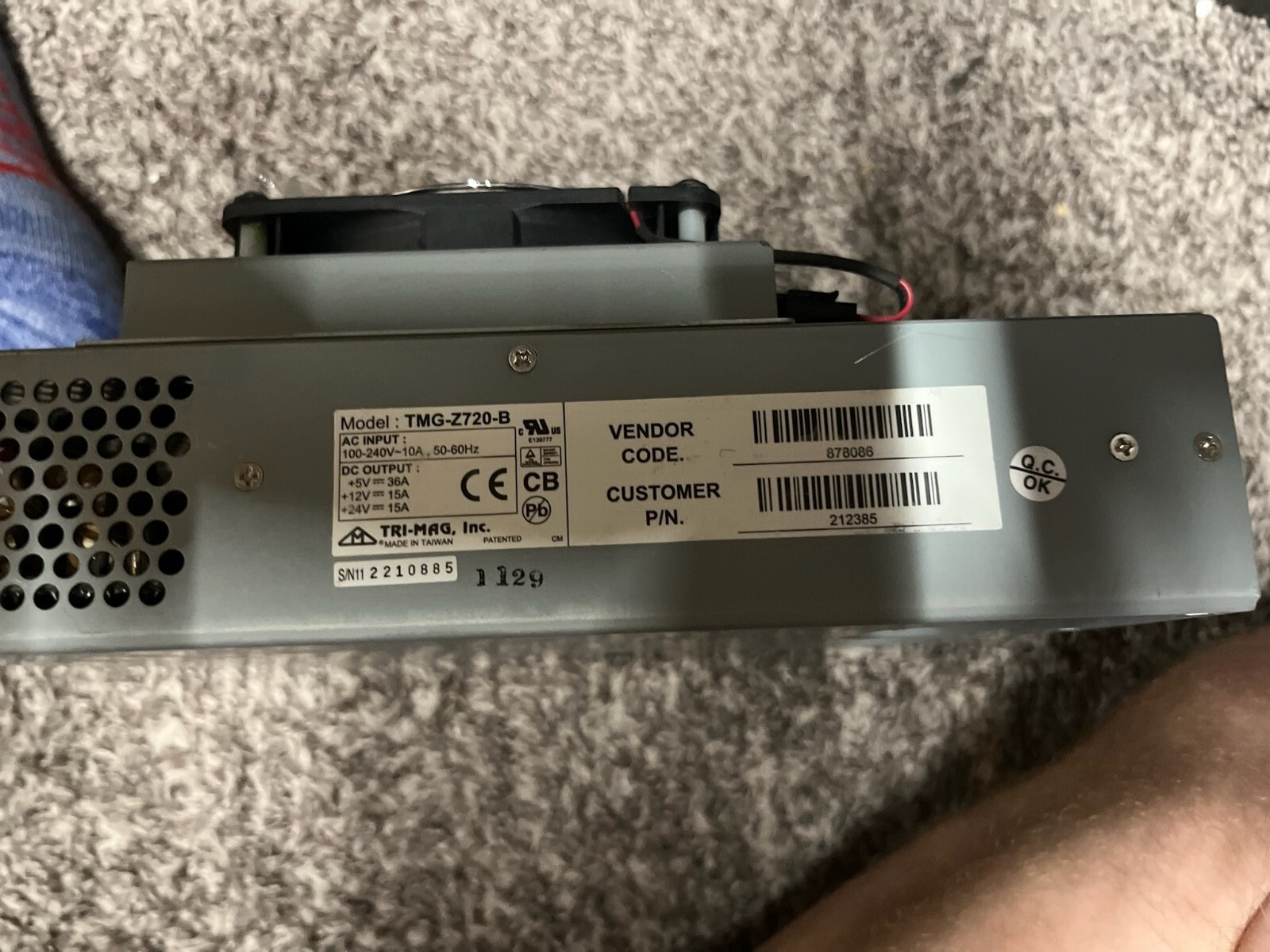 Bally Alpha Pro 2 USED POWER SUPPLY V22/22 V32 V22/32 Curve Wave Slot ...