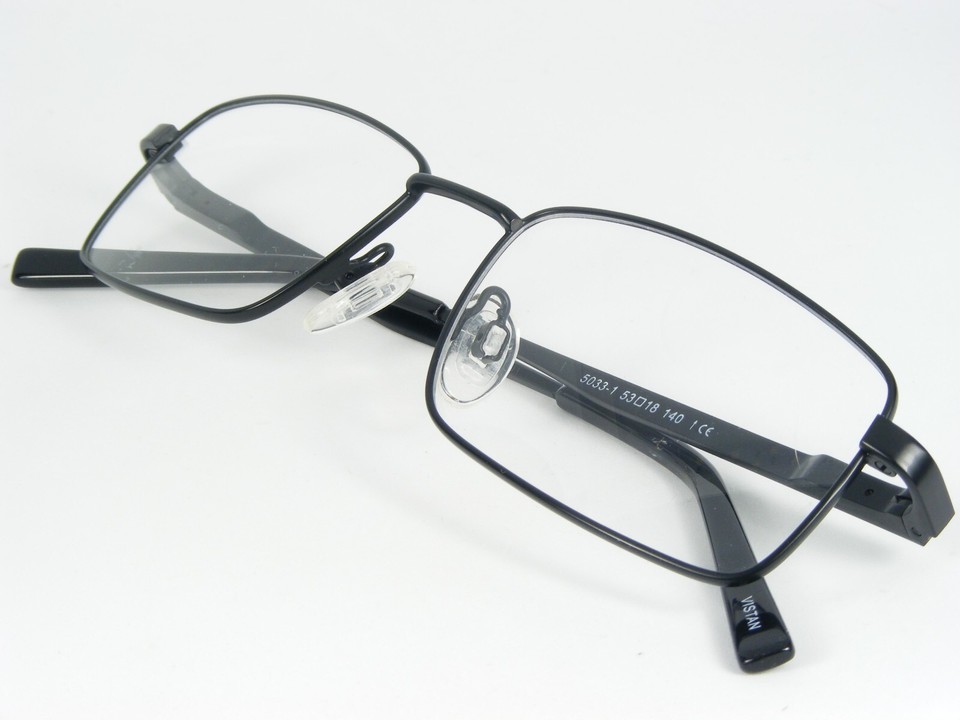 Vistan 5033 1 BLACK EYEGLASSES GLASSES METAL FRAME 53-18-140mm Germany ...