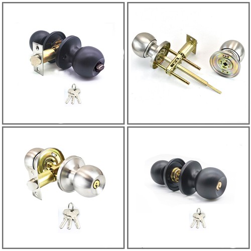 Privacy Door Lock Set Entrance Lock Knob Bedroom Passage Locks Round ...