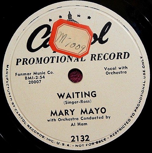 Mary Mayo Waiting / Who But You PROMO 78 PLAY GRADED Fully Tested | eBay