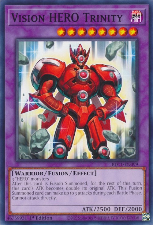 Vision HERO Trinity BLC1-EN099 Battles of Legend: Chapter 1 1st Edition ...