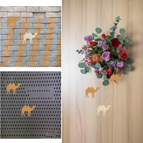Camel Shape Wooden Blank Camel Wood with Twines Art Unfinished ...