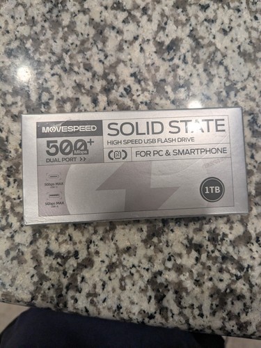 Move Speed 1TB Solid State Flash Drive 570mb/S High Speed, Type C, USB ...