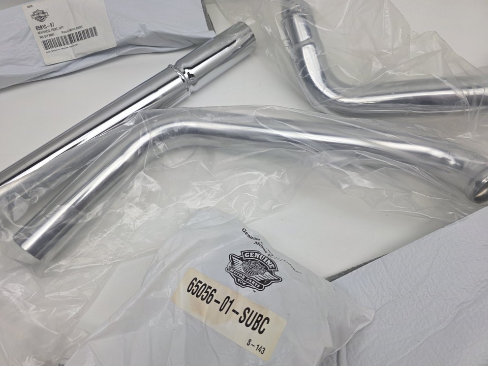 Dual Exhaust Kit for Harley Softail FLST/FLSTS/FLSTC/FLSTN/FLSTF EVO ...