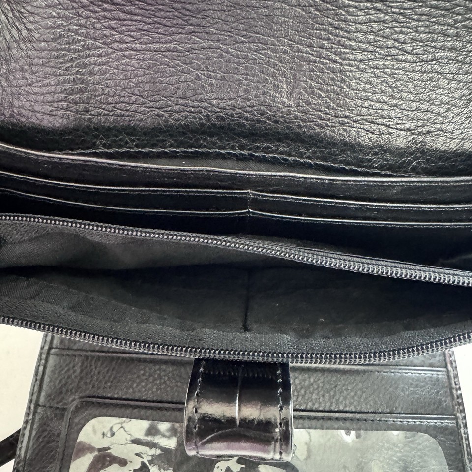 Brighton Small Crossbody Bag Purse Organizer Moc Croc Black Brown ...