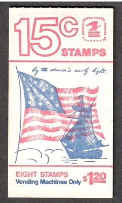 US UNEXPLODED Booklet # BK130 , Fort McHenry Flag , VF OG NH - I ...