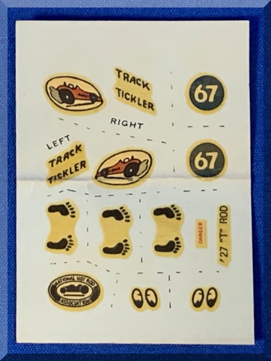 AURORA SUPER MoDEL MoToRING 1/4 SCALE O GAUGE 27 T ROD SLOT CAR DECAL ...