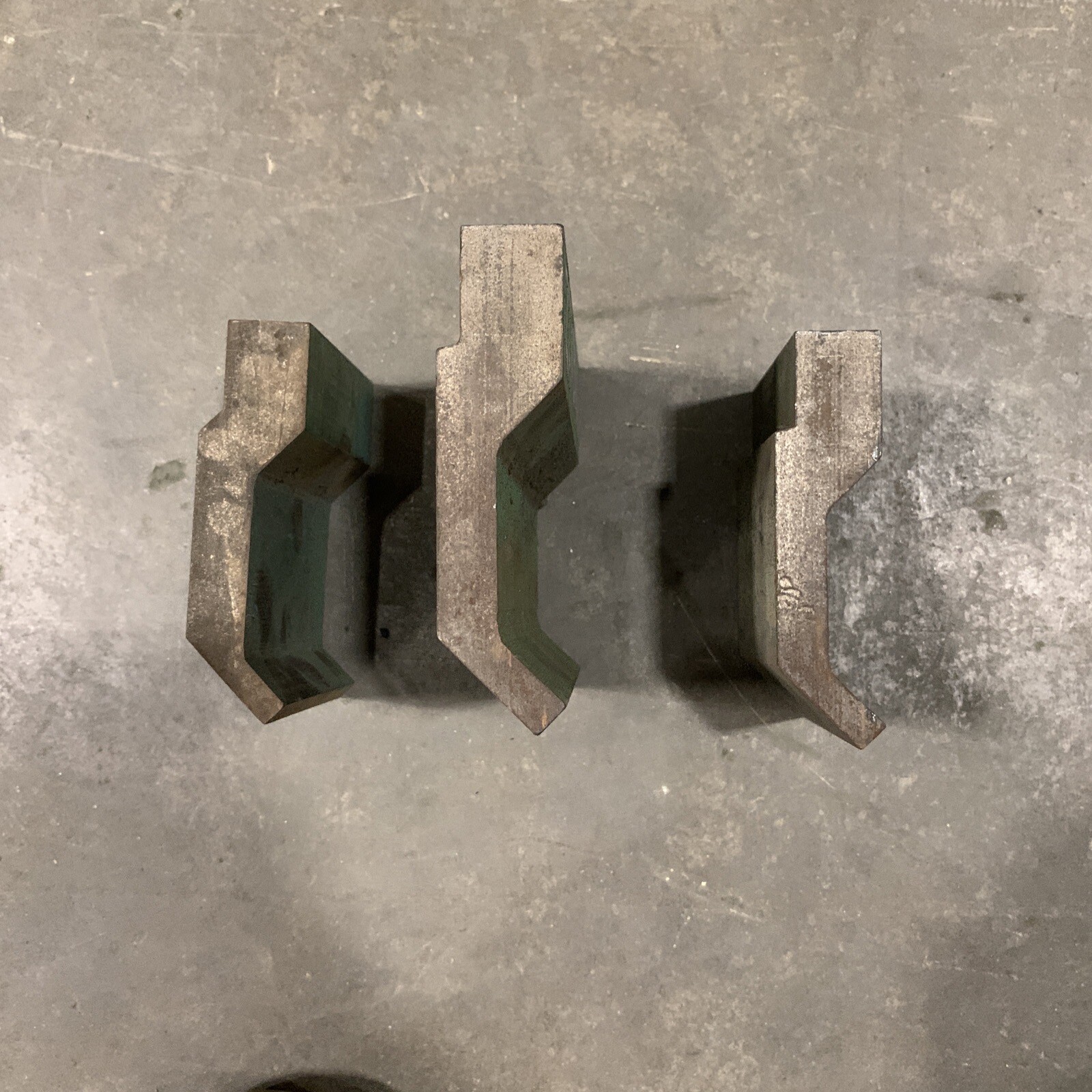 (3) Gooseneck Press Brake Dies 13” Length Total Used Press Brake ...