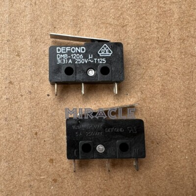 2pc DEFOND DMB-1206 DMB 1206 Micro Switch 3 Pins with Press Lever | eBay