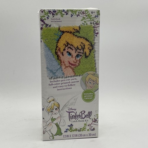 Dimensions TINKER BELL LATCH HOOK KIT Disney 12"X12" Craft Princess ...