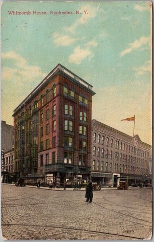 Rochester, New York Postcard WHITCOMB HOUSE HOTEL Street View / 1910 ...
