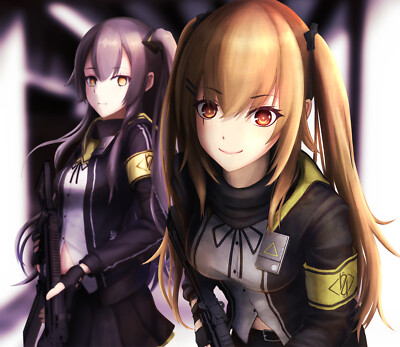 Anime Games Girls Girls Frontline UMP45 Girls Gaming Mat Desk 39205 | eBay