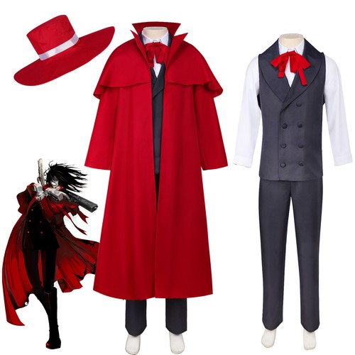 Hellsing Vampire Alucard Cosplay Costumes Halloween Carnival Suits Mens ...