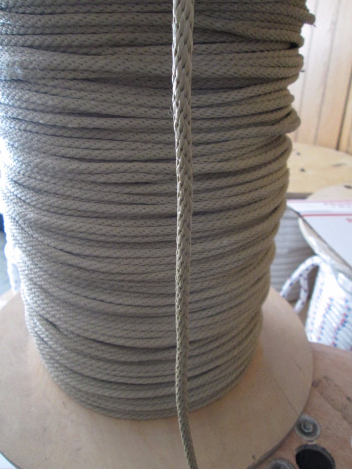Gaff Line,anchor rope, docline 3/16" X 50' Tan Polyester 820 lb USA ...