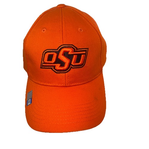 Oklahoma State Cowboys OSU letters Orange Black on Orange Hat Cap Hook ...