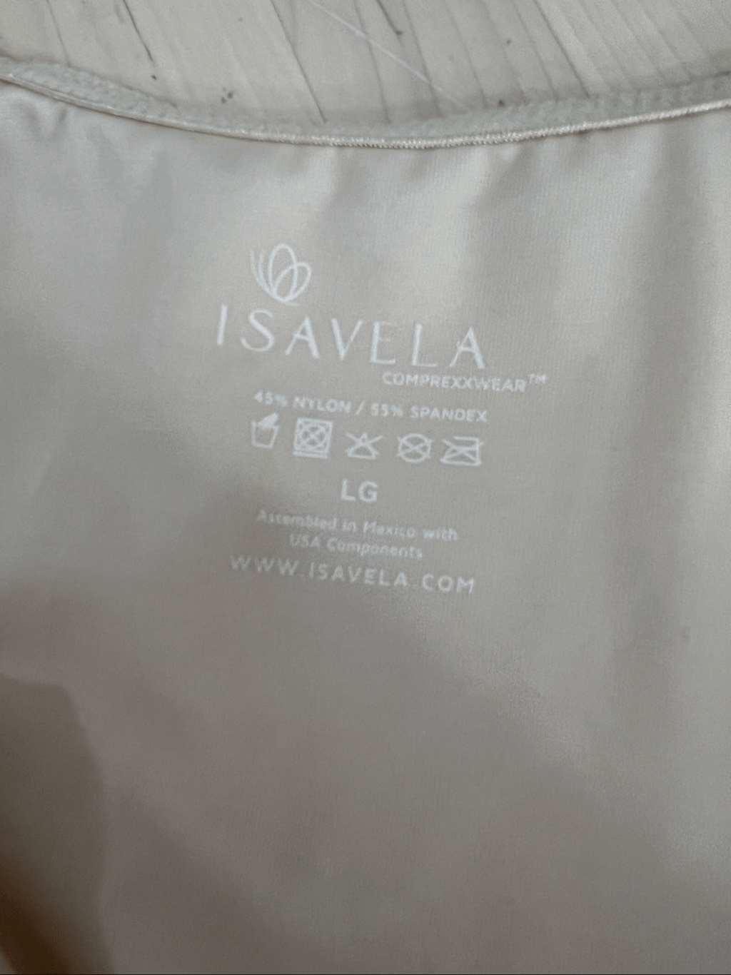 Isavela Compression Post Surgery Bodysuit Beige Large Side Zipper Hook ...