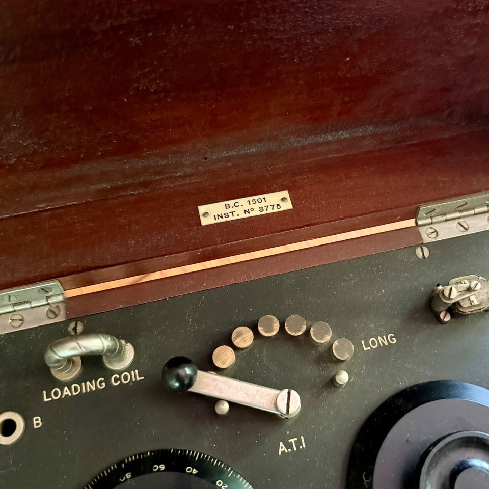 Antique C.1930 Military boxed Radio Test Tuning Absorption Wave meter ...