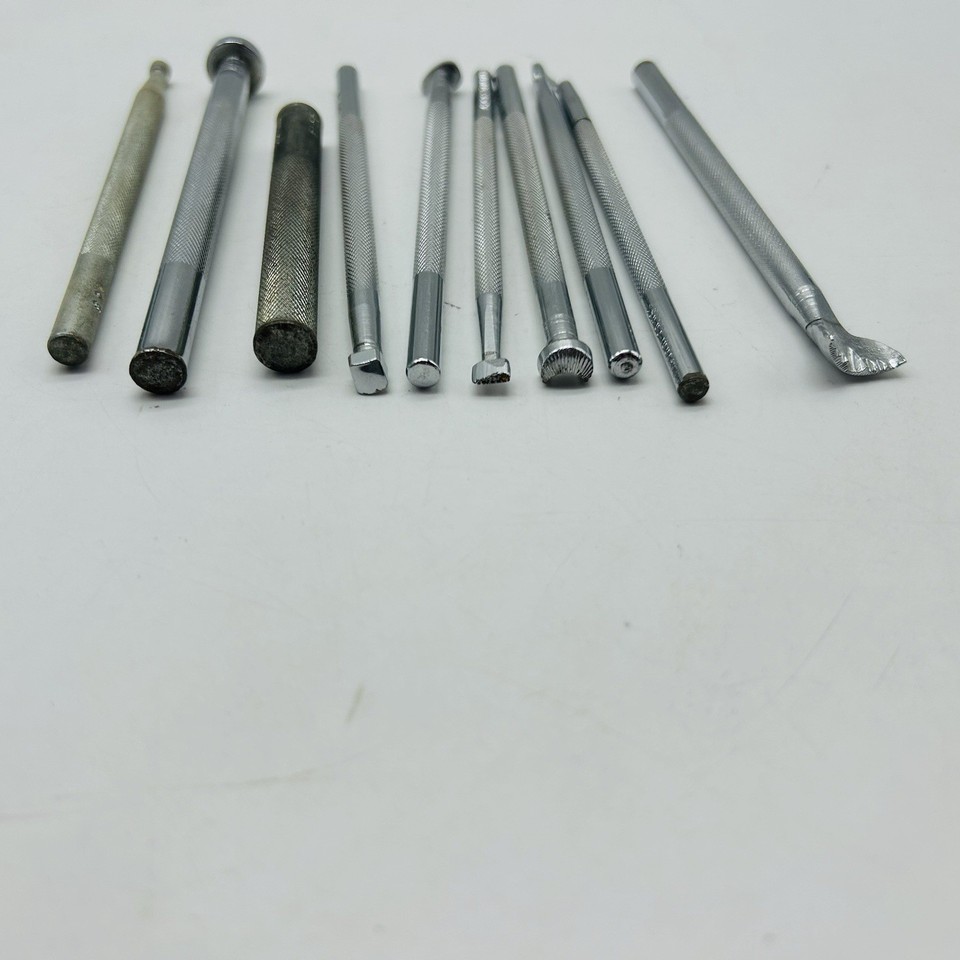 Lot of 10 Vintage Craftool Co. Leather Craft Carving Stamp Tools ...
