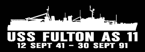 USS FULTON AS 11 Silhouette Decal U S Navy USN Military | eBay