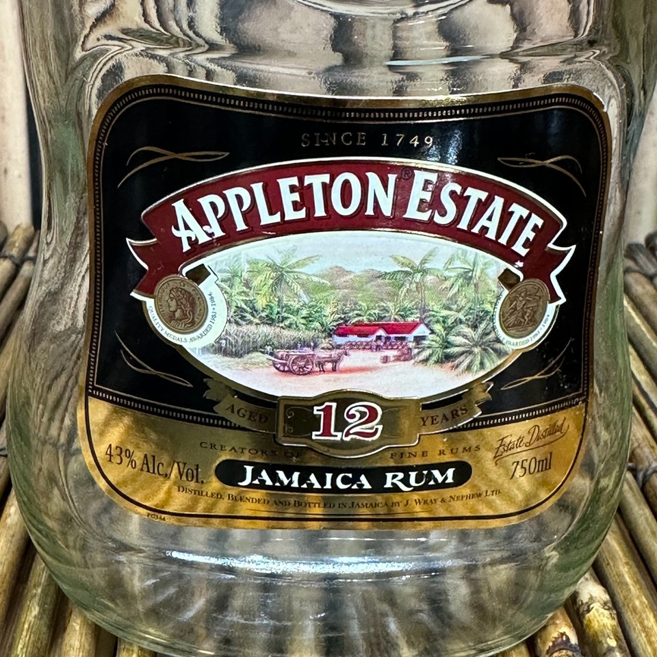 Appleton Estate Jamaican Rum Aged 12 Years Empty Liquor Alcohol Bottle ...