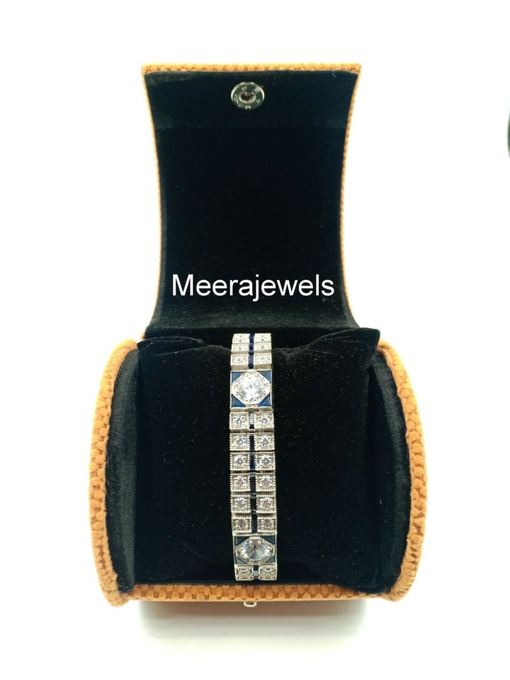 Specially Designed Women's Bracelets With 15.48 Carat CZ & 935 ...