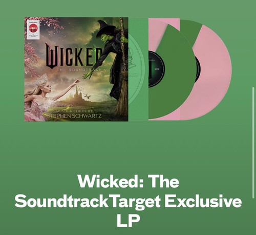 PRESALE WICKED Limited Edition Target L 2LP Split Pink + Green Vinyl ...