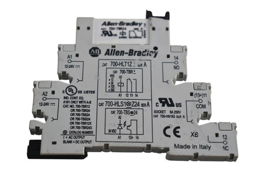 NEW Allen Bradley 700-HLT1Z24 GP Terminal Block Relay,24V DC 700-TBR24 ...
