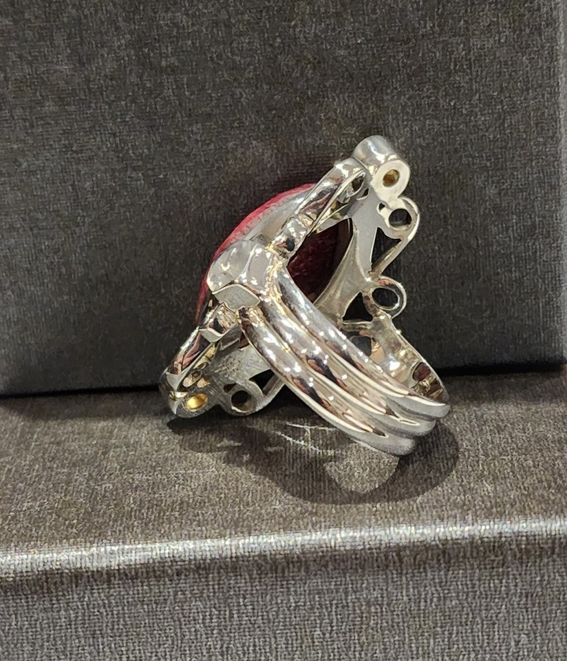 Nicky Butler RAJ Collection Ruby Citrine 925 Sterling Silver Ring ...