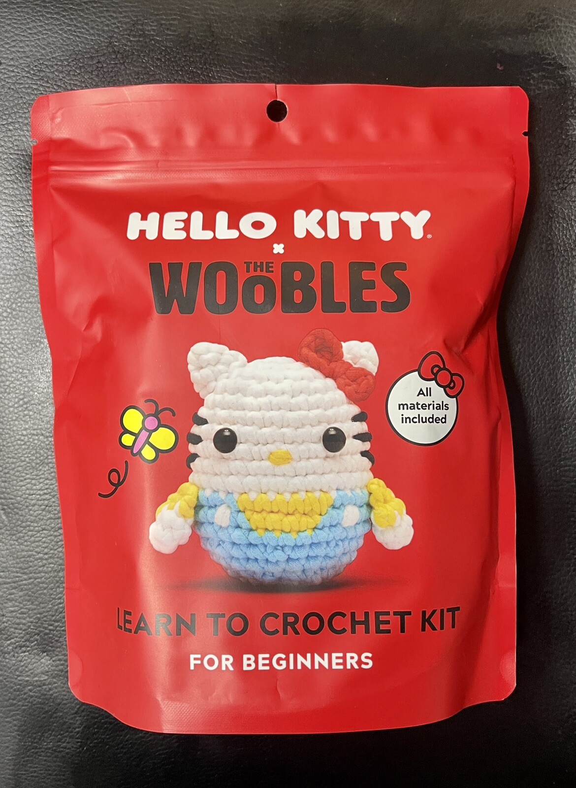 The Woobles Wobbles Crochet Kit For Beginners Hello Kitty Brand New | eBay