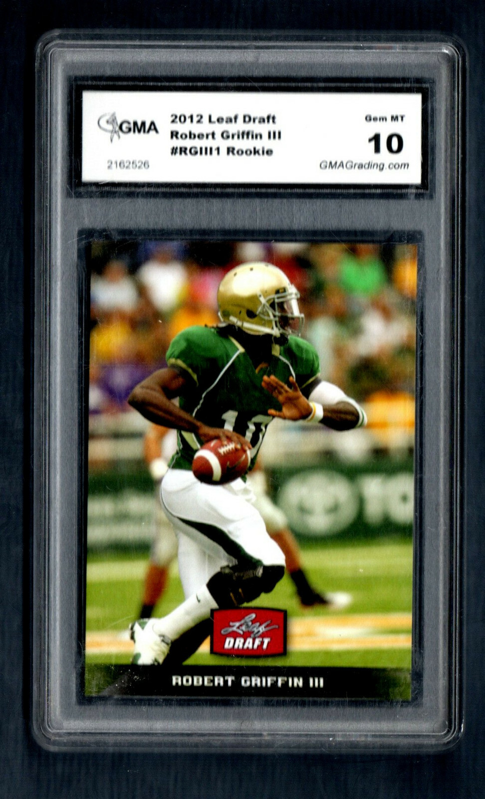 Robert Griffin III RG3 Baylor Heisman 2012 LEAF DRAFT #40 RED RC GMA 10 ...