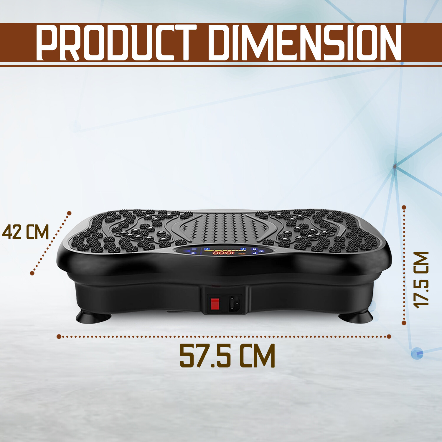 Power Vibration Plate Vibrating Machine Platform Exercise Body Shaker ...