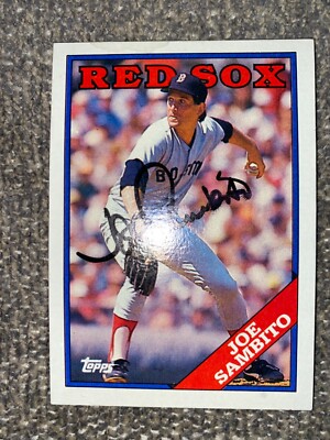 1988 Topps #784 Red Sox Joe Sambito Autographed Baseball Card | eBay