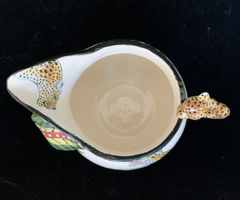 Ardmore Studio Leopard Pitcher 2008 South African Zulu Ceramic Pottery ...