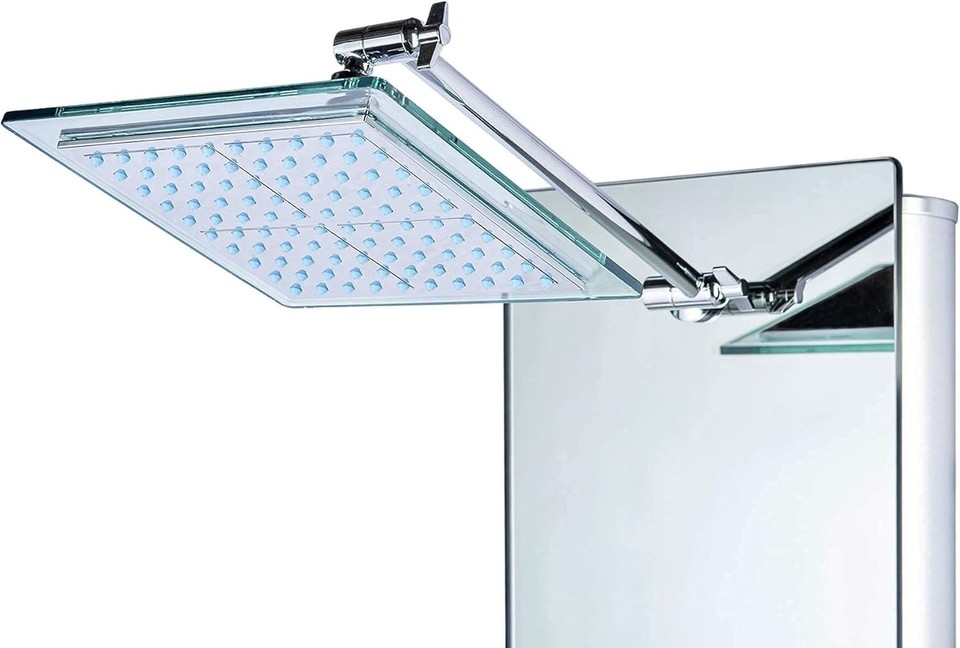 Blue Ocean 52" Aluminum SPA392M Shower Panel Tower System with Silver ...