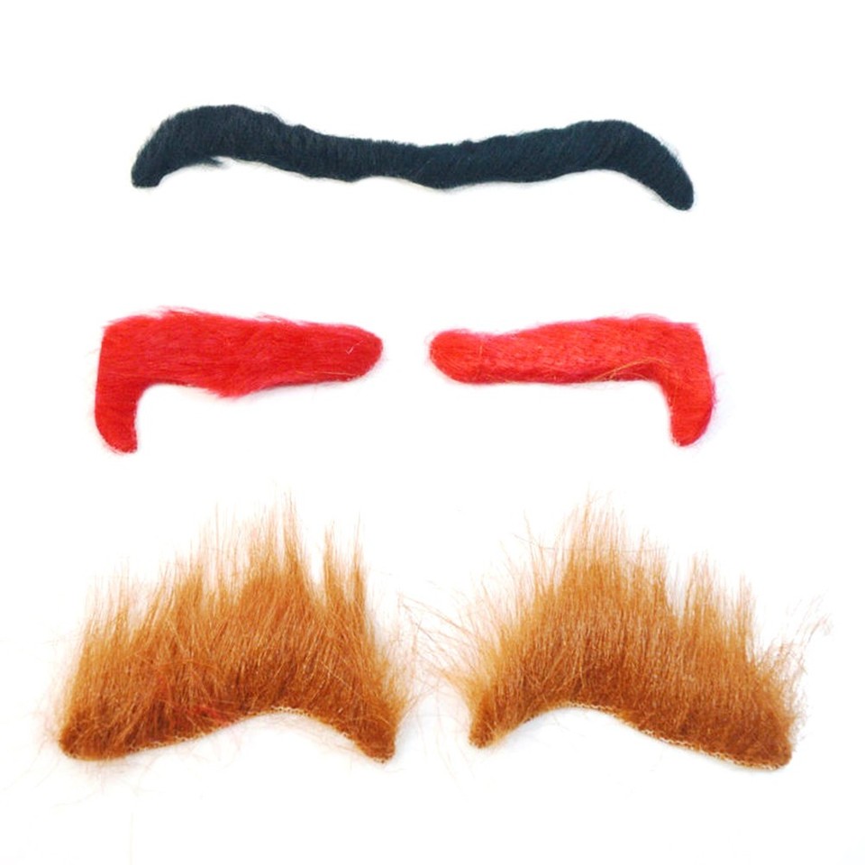 6 PCS Halloween Simulation Eyebrow Masquerade Costume Ball Cosplay ...