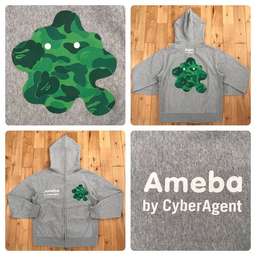 Novelty Cyberagent Bape Camo Ameba Hoodie S Size A Bathing Ape Full Zip ...