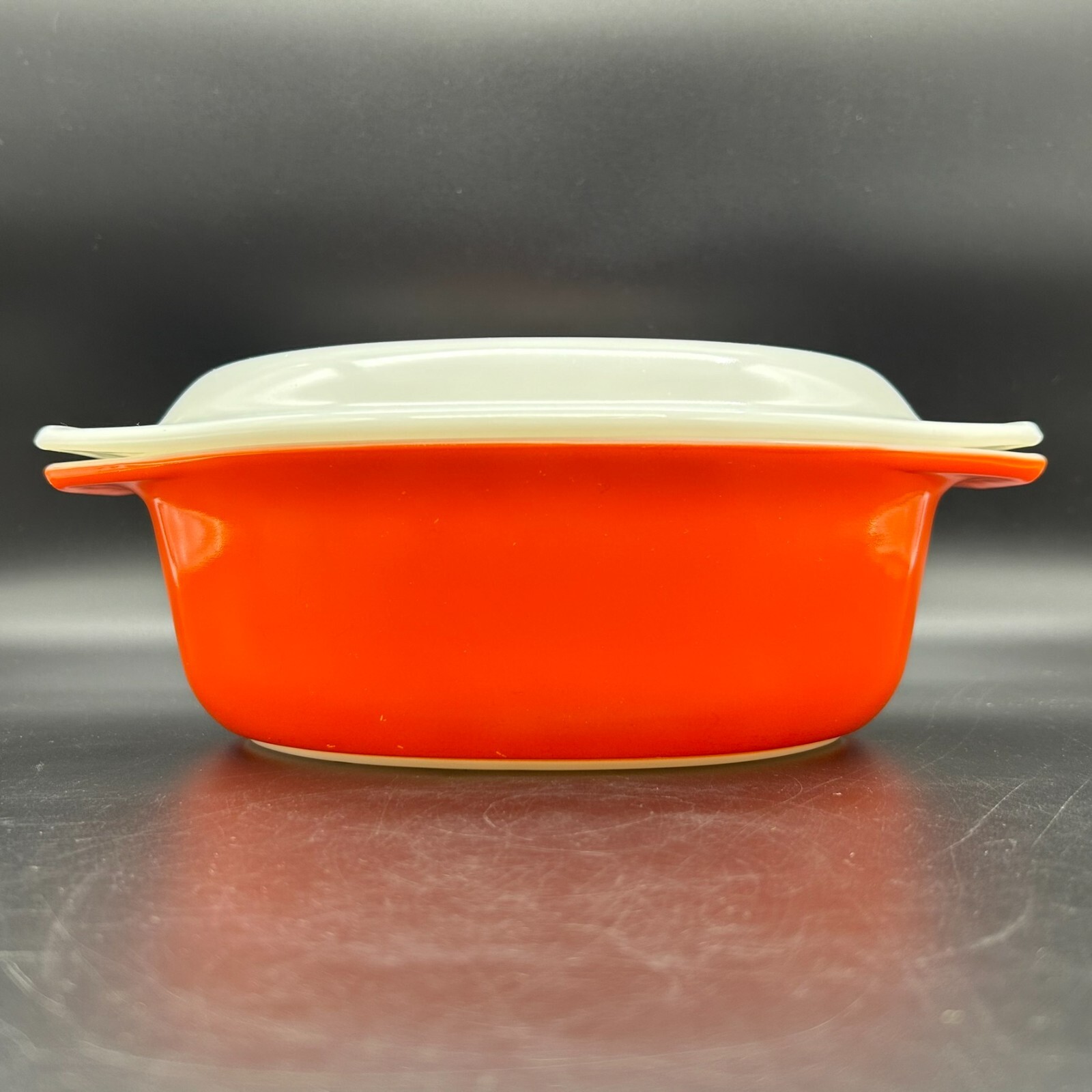 Vtg Pyrex Fiesta Orange Fruit 1.5 Qt Oval Casserole with Lid 168-70 | eBay