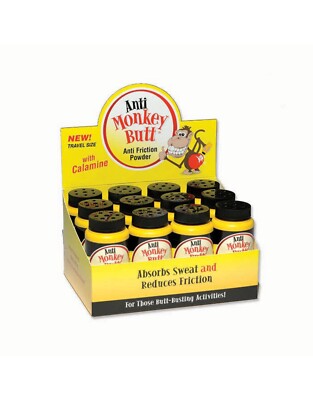 Lot of 12 Anti-Monkey Butt Anti-Friction Powder Bottle 1.5 oz Travel ...